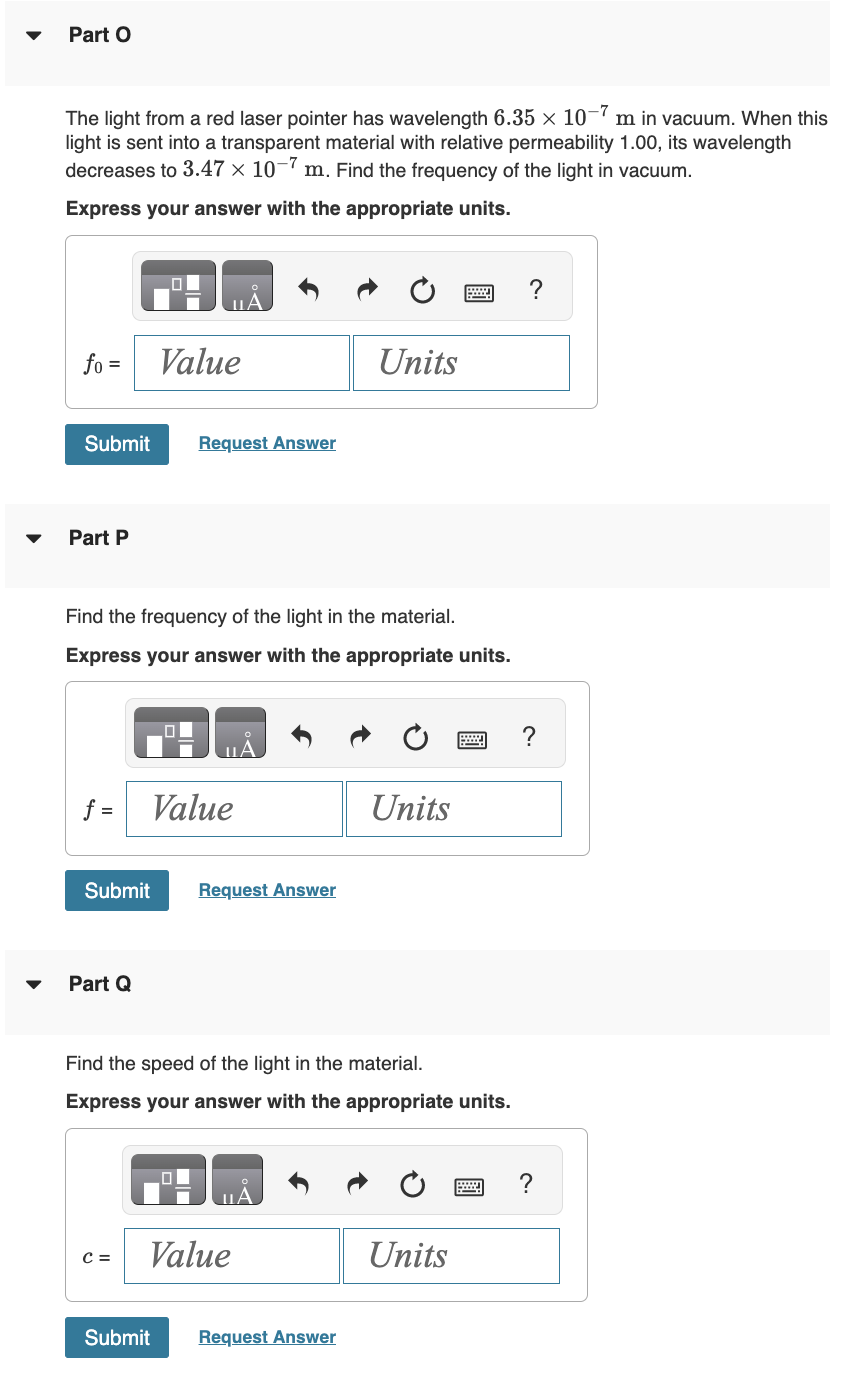Solved The light from a red laser pointer has wavelength | Chegg.com