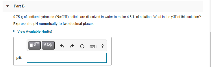 Solved a Review Constants Periodic Table pH is a logarithmic | Chegg.com