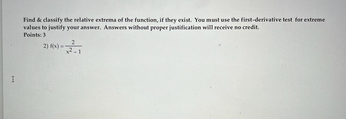 Solved Find \& classify the relative extrema of the | Chegg.com