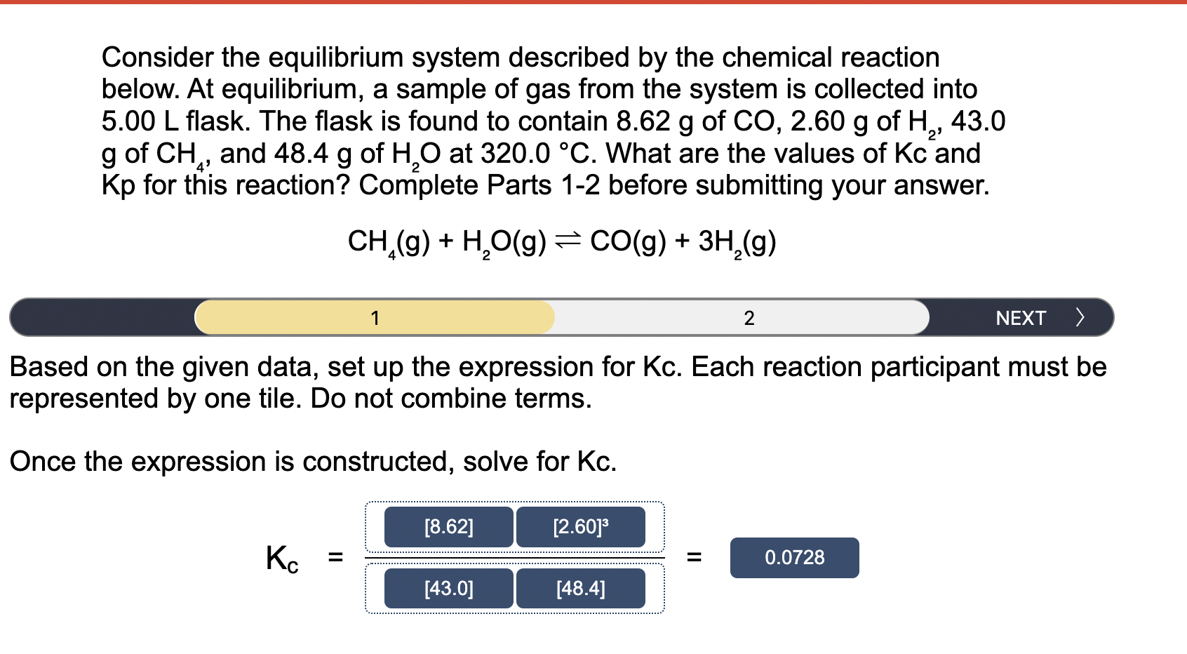 Solved Consider the equilibrium system described by the | Chegg.com