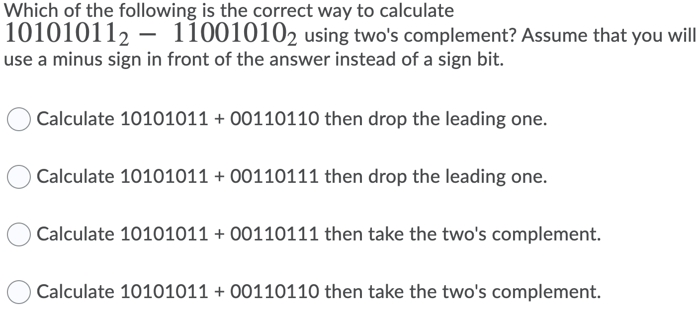 Solved Which of the following is the correct way to | Chegg.com