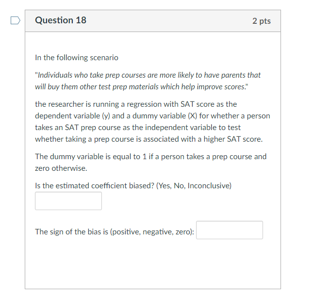 Solved Question 16 1 pts Reliable prediction using multiple | Chegg.com