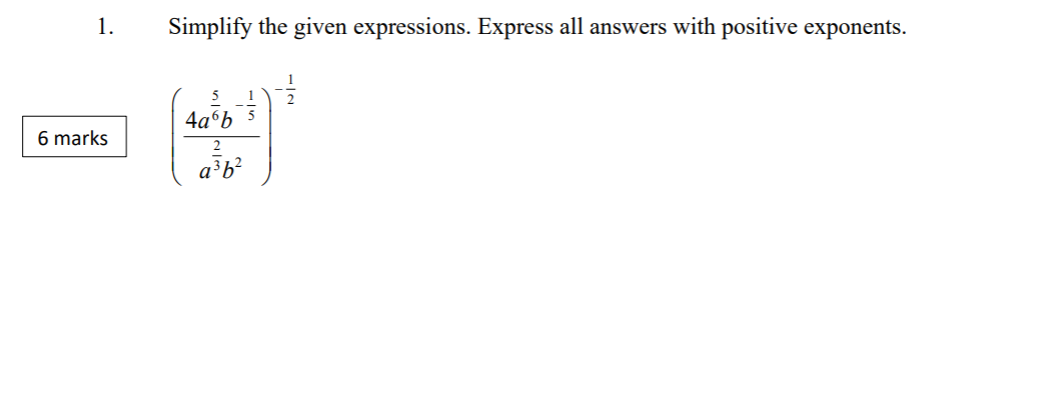 Solved 1. Simplify the given expressions. Express all | Chegg.com