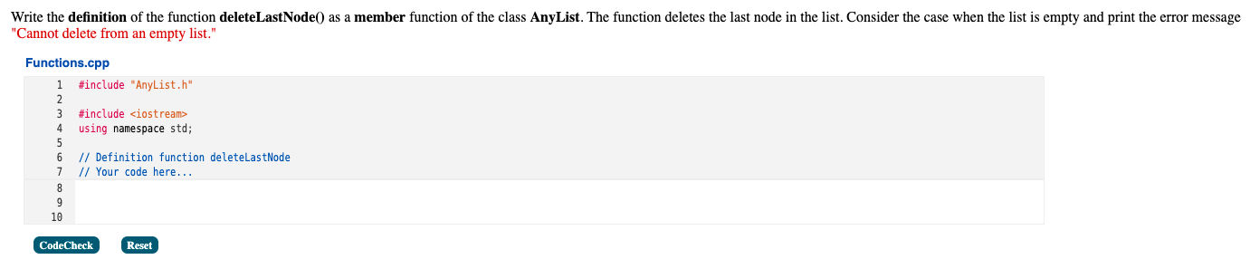 Solved class Node public: Node(): dataco), ptr | Chegg.com