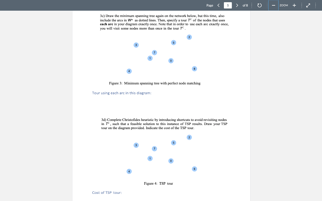 Page of 8 ZOOM 3a) The first step of Christofides | Chegg.com