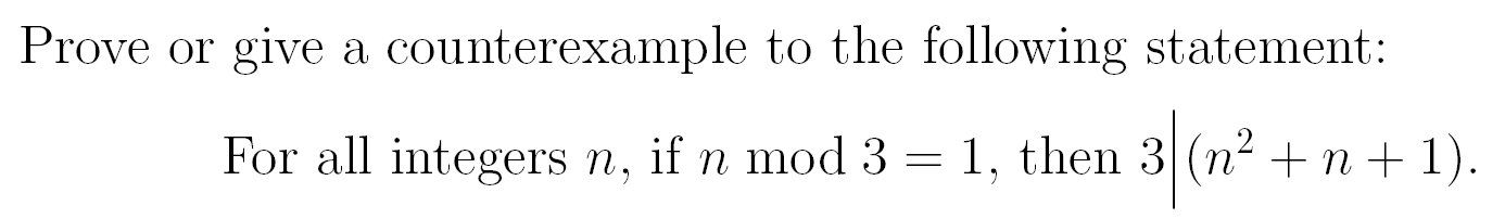 Solved Prove or give a counterexample to the following | Chegg.com