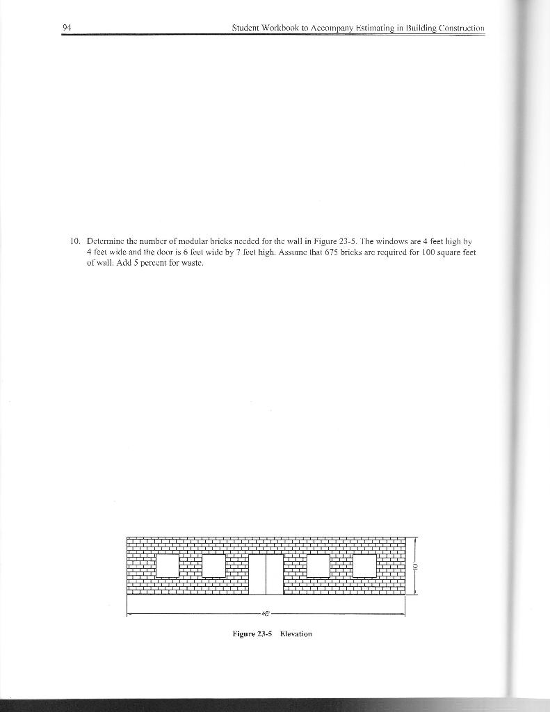 Solved Part II – Brick Consider the building wall shown in | Chegg.com