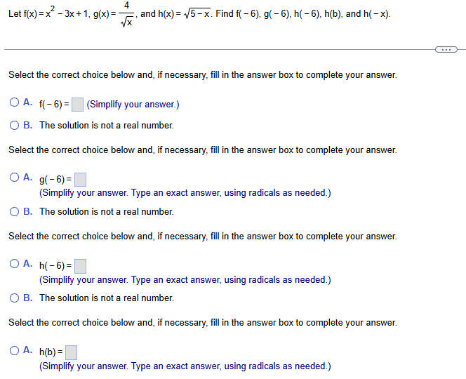 Solved Let f(x)=x2-3x+1,g(x)=4x2, ﻿and h(x)=5-x2. ﻿Find | Chegg.com