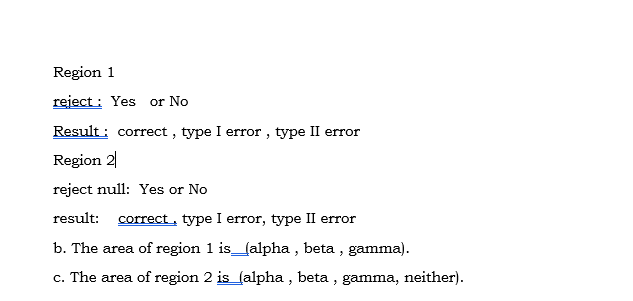 Solved Review info: alpha = type I error prob. = | Chegg.com