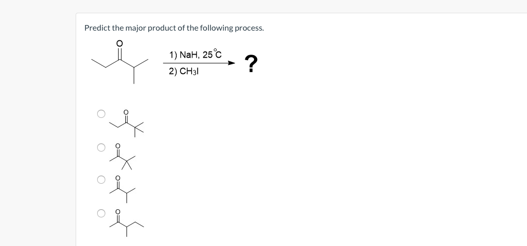 Solved Predict the major product of the following process. | Chegg.com