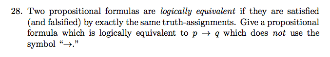 Solved 28 Two Propositional Formulas Are Logically