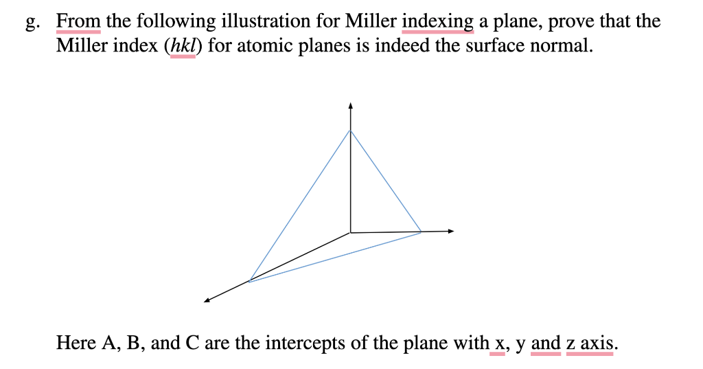 Solved g. From the following illustration for Miller | Chegg.com