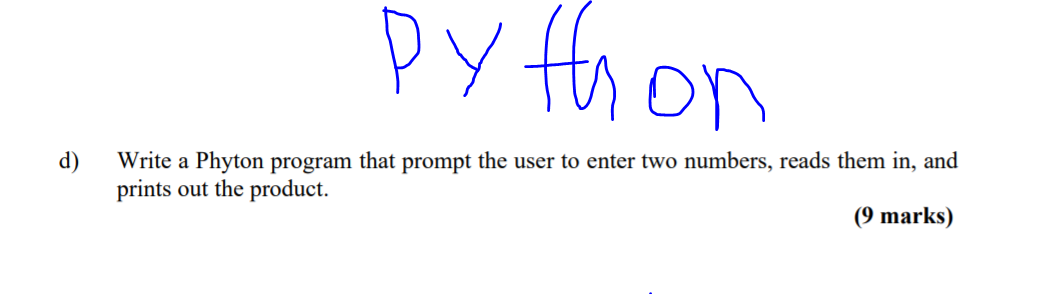 Solved Python D Write A Phyton Program That Prompt The User 6095