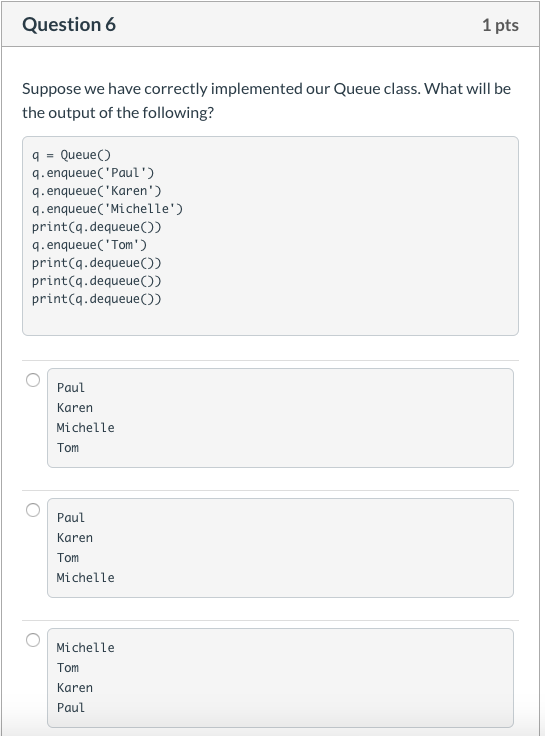 Solved Question 1 1 pts Select all of the true statements | Chegg.com