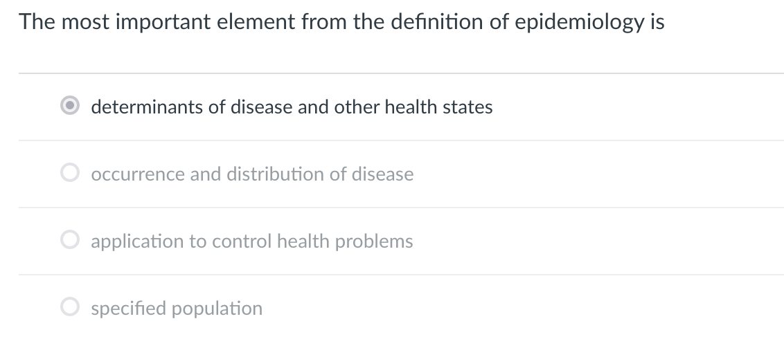 Solved The most important element from the definition of | Chegg.com