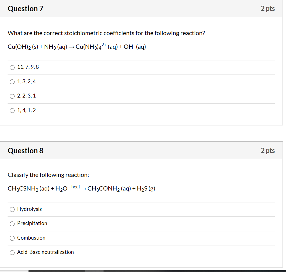 Solved Question 3 2 pts Which of the following is the | Chegg.com