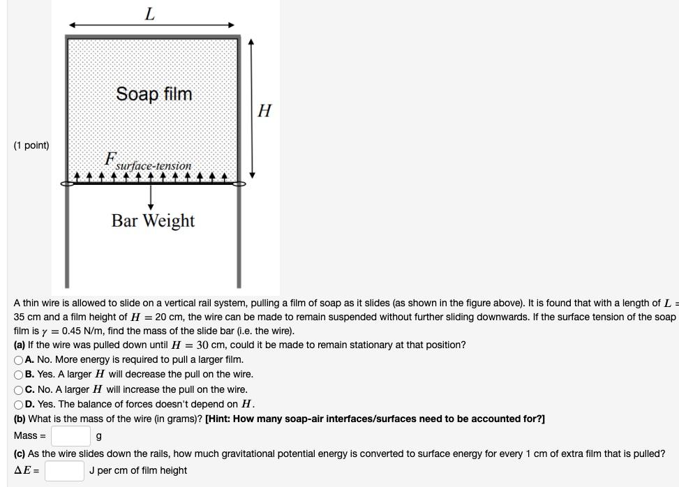 Solved A thin wire is allowed to slide on a vertical rail | Chegg.com