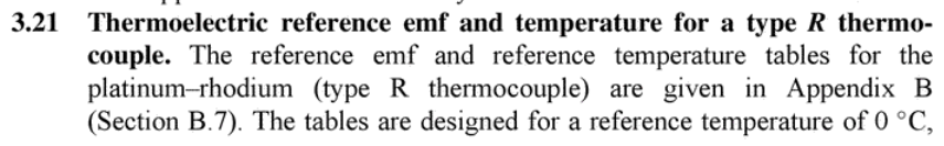 Solved Table of coefficientsB.7 Type R thermocouples | Chegg.com