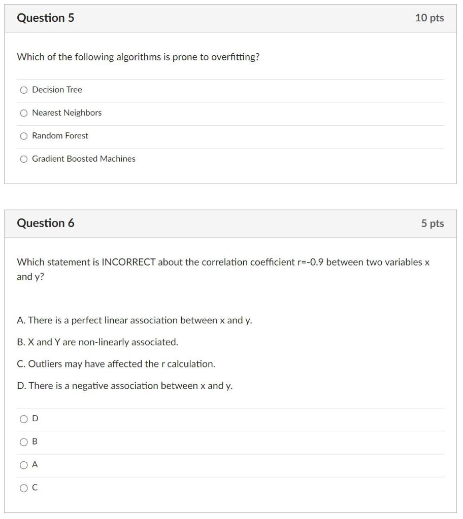 Solved Which of the following algorithms is prone to | Chegg.com