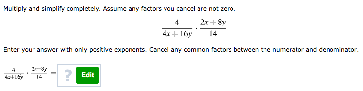 Solved Multiply and simplify completely. Assume any factors | Chegg.com