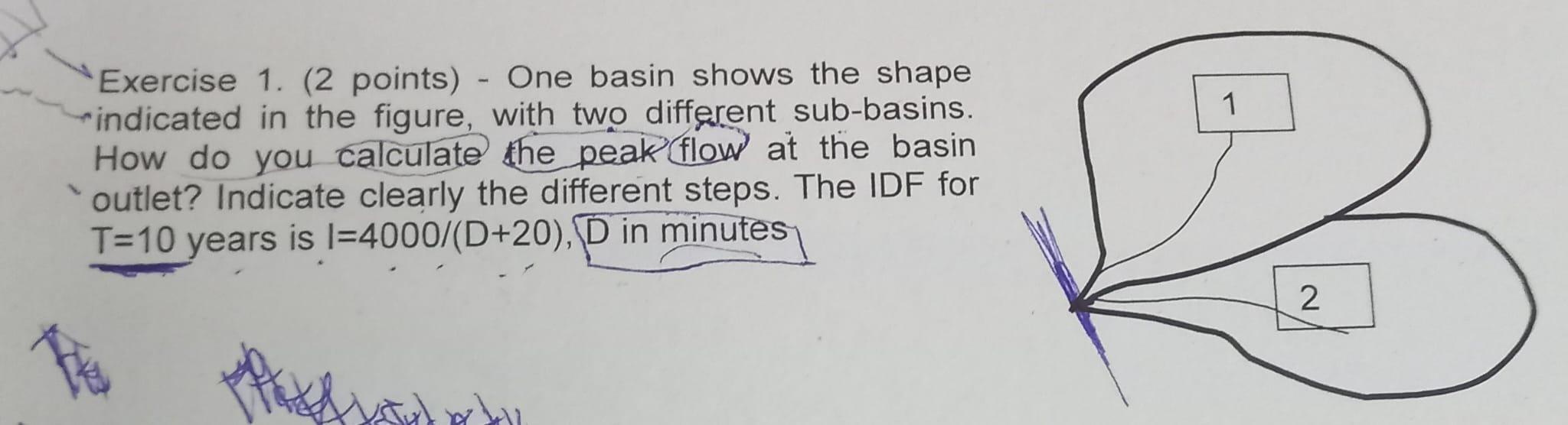 Solved Exercise 1. (2 points) - One basin shows the shape | Chegg.com Solved Exercise 1. (2 points) - One basin shows the shape | Chegg.com