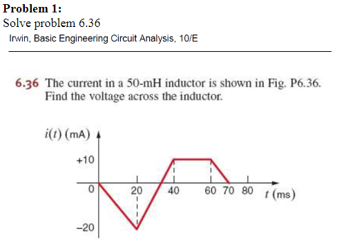 Solved Problem 1:Solve problem 6.36Irwin, Basic Engineering | Chegg.com