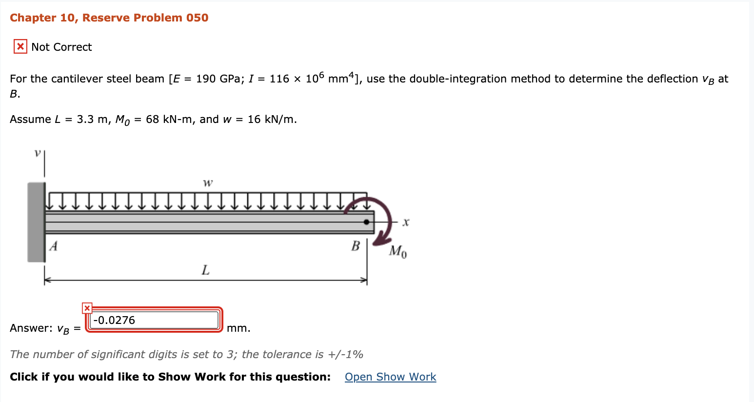 Solved Chapter 10, Reserve Problem 050 X Not Correct For the | Chegg.com
