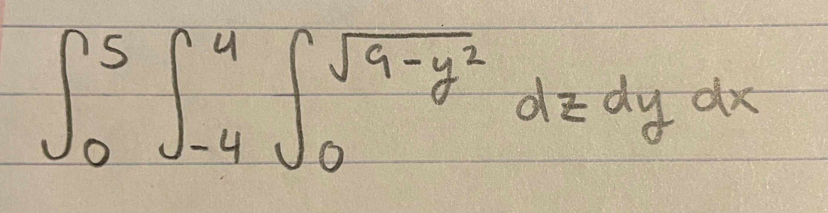 Solved Reorder integral in dxdydz and dydzdx formats then | Chegg.com