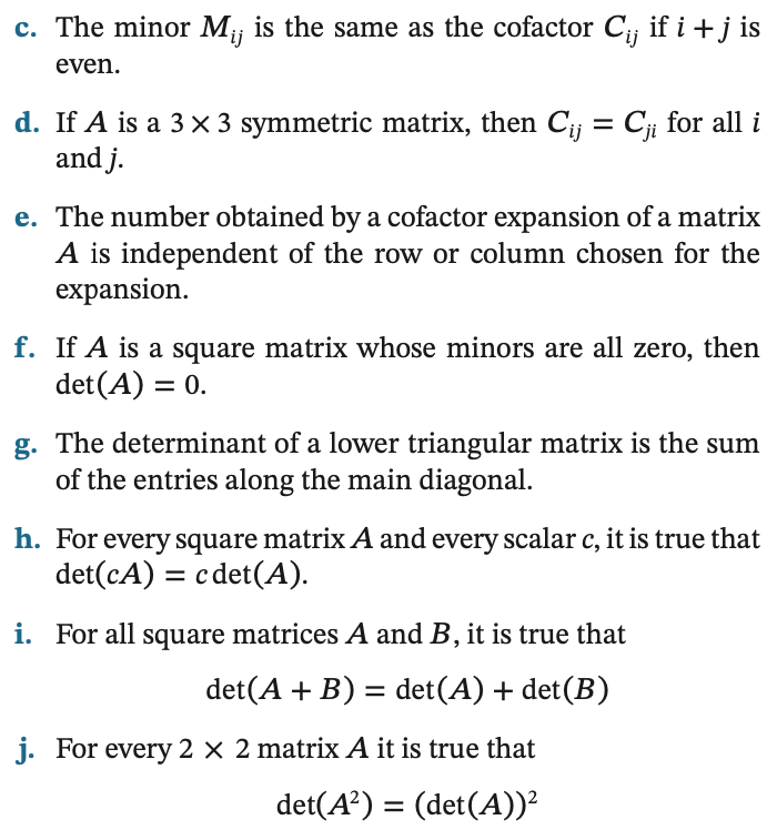 Solved True-False Exercises TF. In parts (a)-(j) determine | Chegg.com