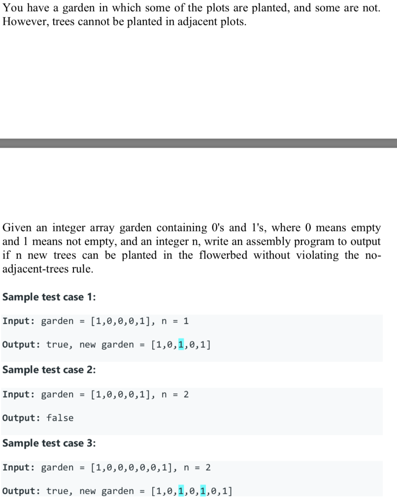 Solved You have a garden in which some of the plots are | Chegg.com