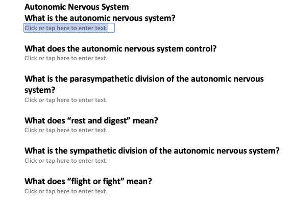 Solved What does the autonomic nervous system control? Click | Chegg.com