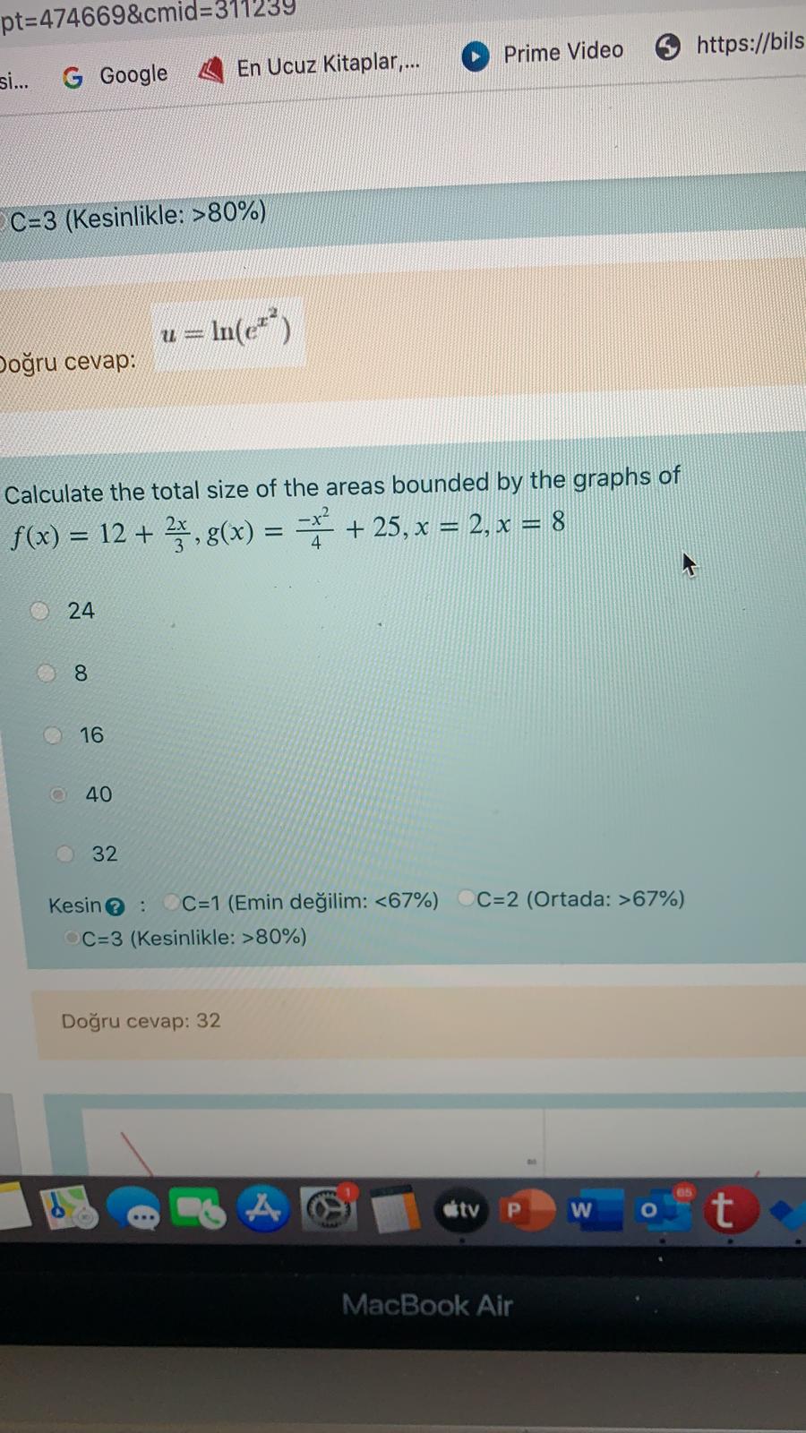 Solved Calculate the total size of the areas bounded by the | Chegg.com