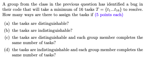 Solved A group from the class in the previous question has | Chegg.com