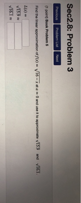 Solved Sec2.8: Problem 3 Previous Problem List Next (1 | Chegg.com