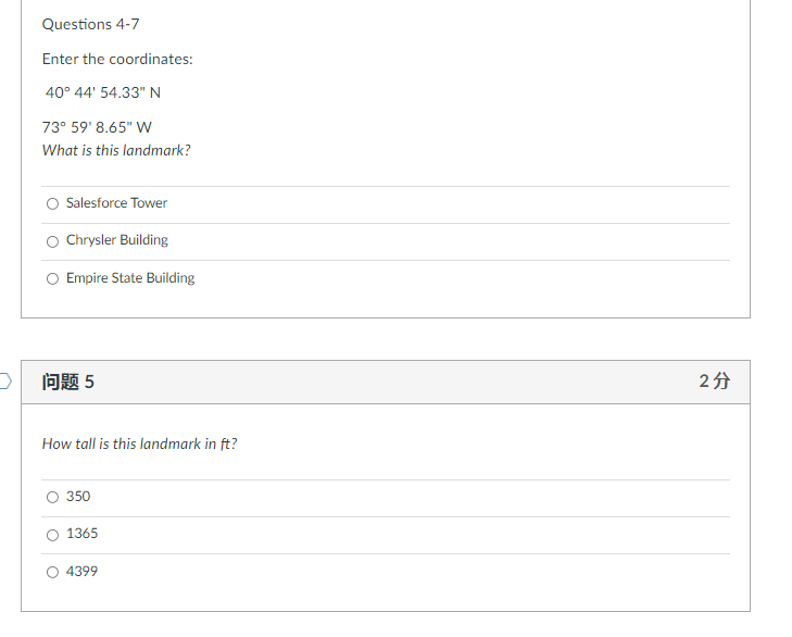 Solved Geography Google Earth I want to know the answer | Chegg.com