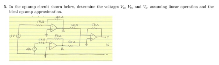 Solved . In the op-amp circuit shown below, determine the | Chegg.com