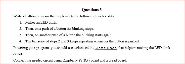 Solved Questions 3 Write a Python program that implements | Chegg.com