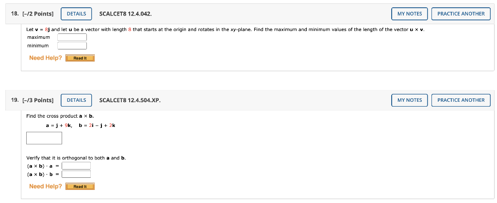 Solved 8. [1/2 Points] DETAILS PREVIOUS ANSWERS SCALCET8 | Chegg.com