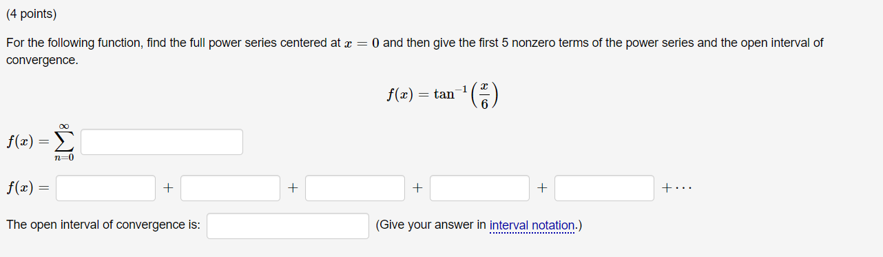Solved For the following function, find the full power | Chegg.com