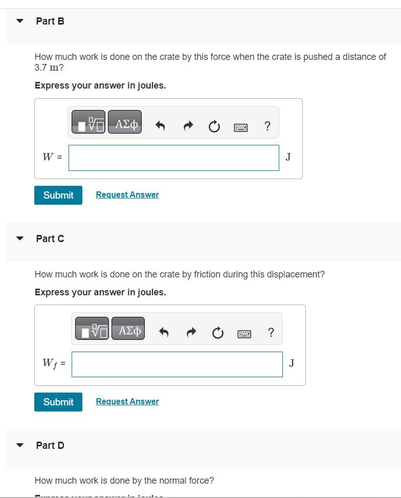 Solved A factory worker pushes a 30.0 kg crate a distance of | Chegg.com