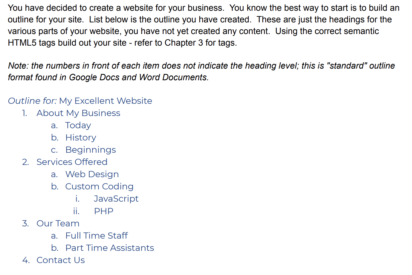 Solved You have decided to create a website for your | Chegg.com