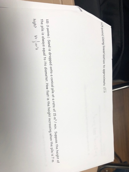 Solved 1.(4 points) Using linearization to approximate 79 | Chegg.com