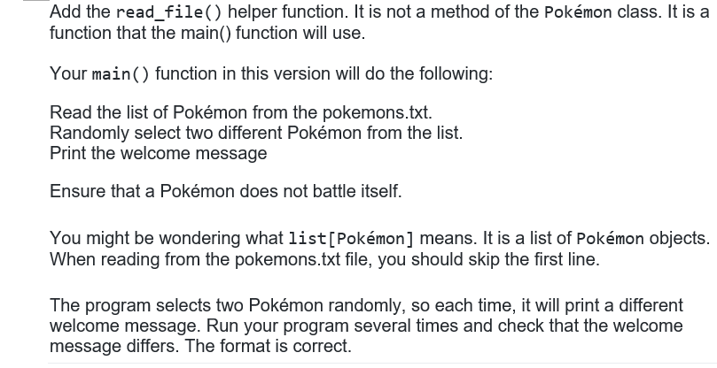 Solved Add the read_file() helper function. It is not a | Chegg.com
