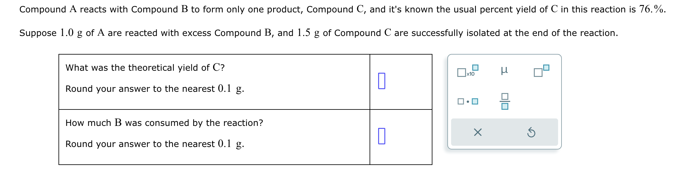 Solved Compound A reacts with Compound B ﻿to form only one | Chegg.com