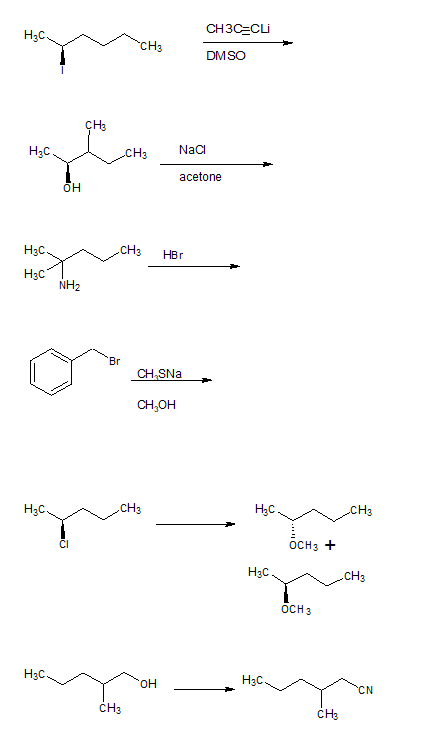 Solved Predict the products or reagents: H3C NaBr OTos DMF H | Chegg.com