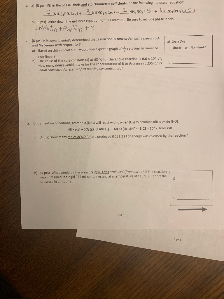 Solved 1. a) (5 pts) Fill in the phase labels and | Chegg.com