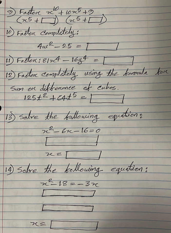 Solved To 2 Factore X 10x 5 9 25 25 10 Factor Chegg