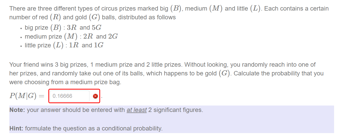 Solved There are three different types of circus prizes | Chegg.com