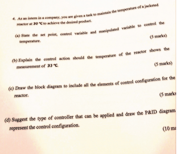 Solved * As an intem in a company, you are given a task to | Chegg.com