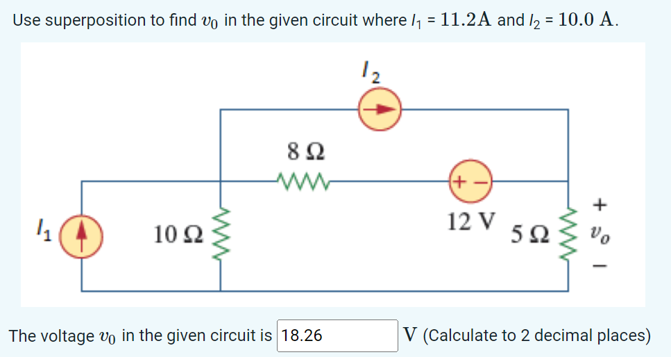 Solved Use superposition to find v0 in the given circuit | Chegg.com
